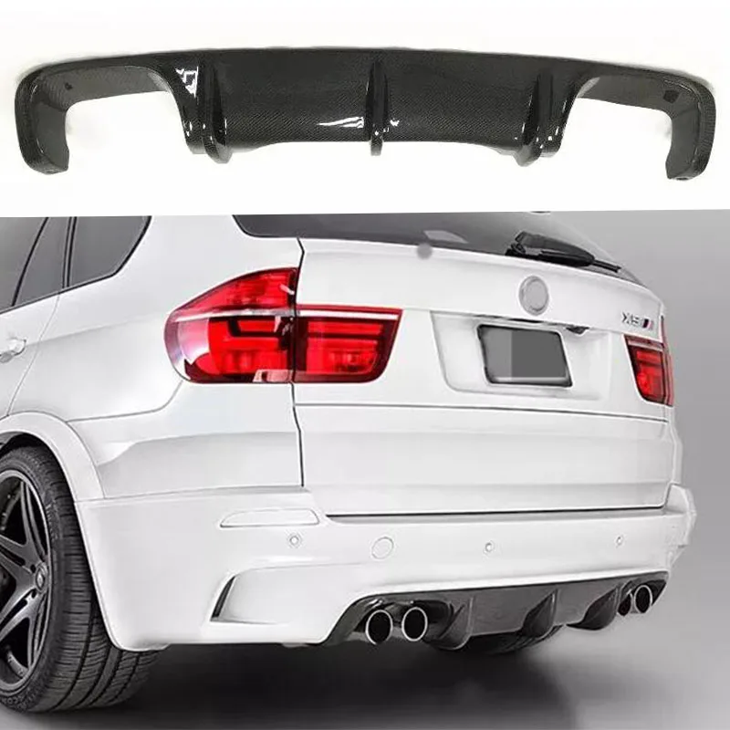E70 X5m Carbon Fiber Rear Spoiler Diffuser Bumper Parts For Bmw X5m ...