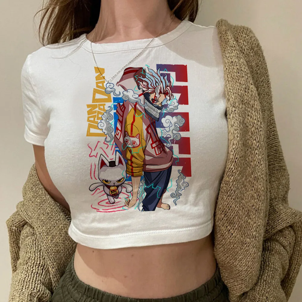 Dandadan Okarun crop top coqueta ropa de calle Hada 2000s corsé gótico ...