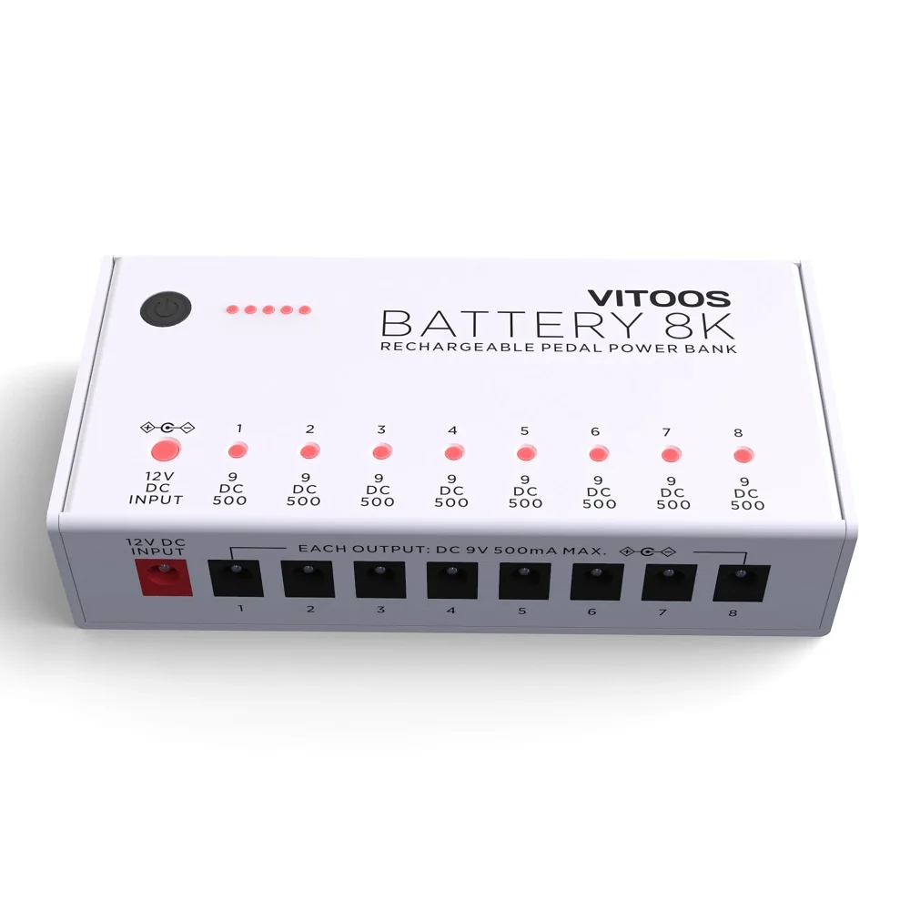 VITOOS-Lithium-Battery-Effect-Pedal-Power-Supply-totalmente-isolado ...