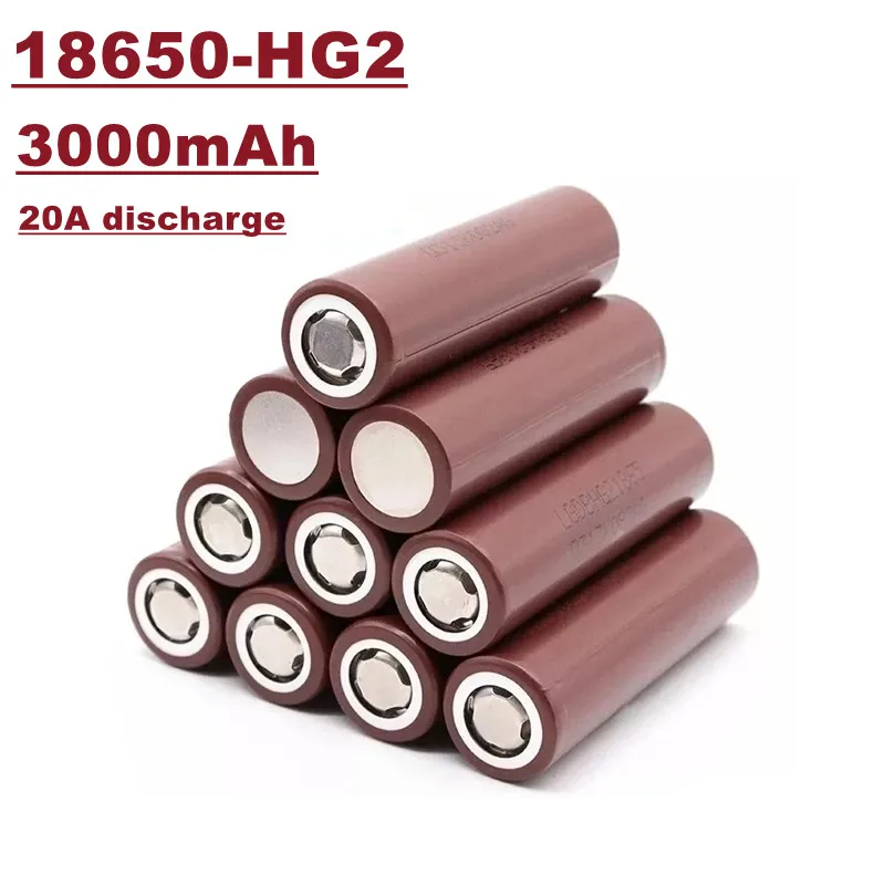 Batería recargable de iones de litio 18650, Hg2, 3,6 V, 3000mAh ...