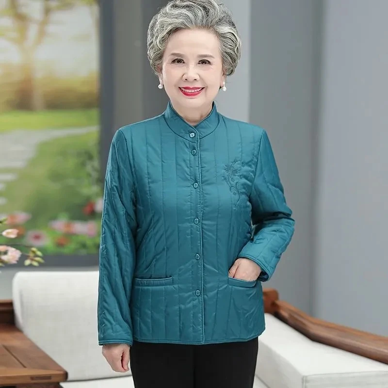 Lightweight Down Jacket Middle-aged Elderly Mother Large Size Warm ...