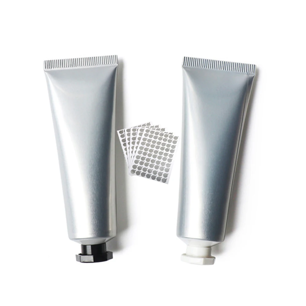 50Pcs Empty Aluminium Plastic Soft Tube Squeeze Packing Bottle 20ML ...