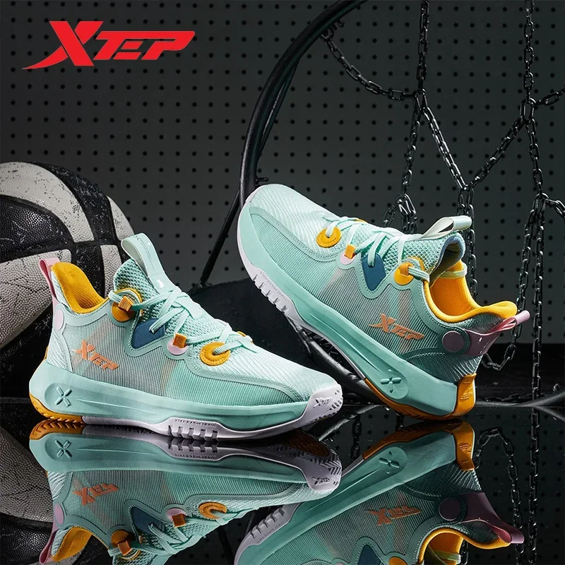 Xtep BLADES Men Basketball Shoes Mid-Top Comfortable Breathable Wear ...