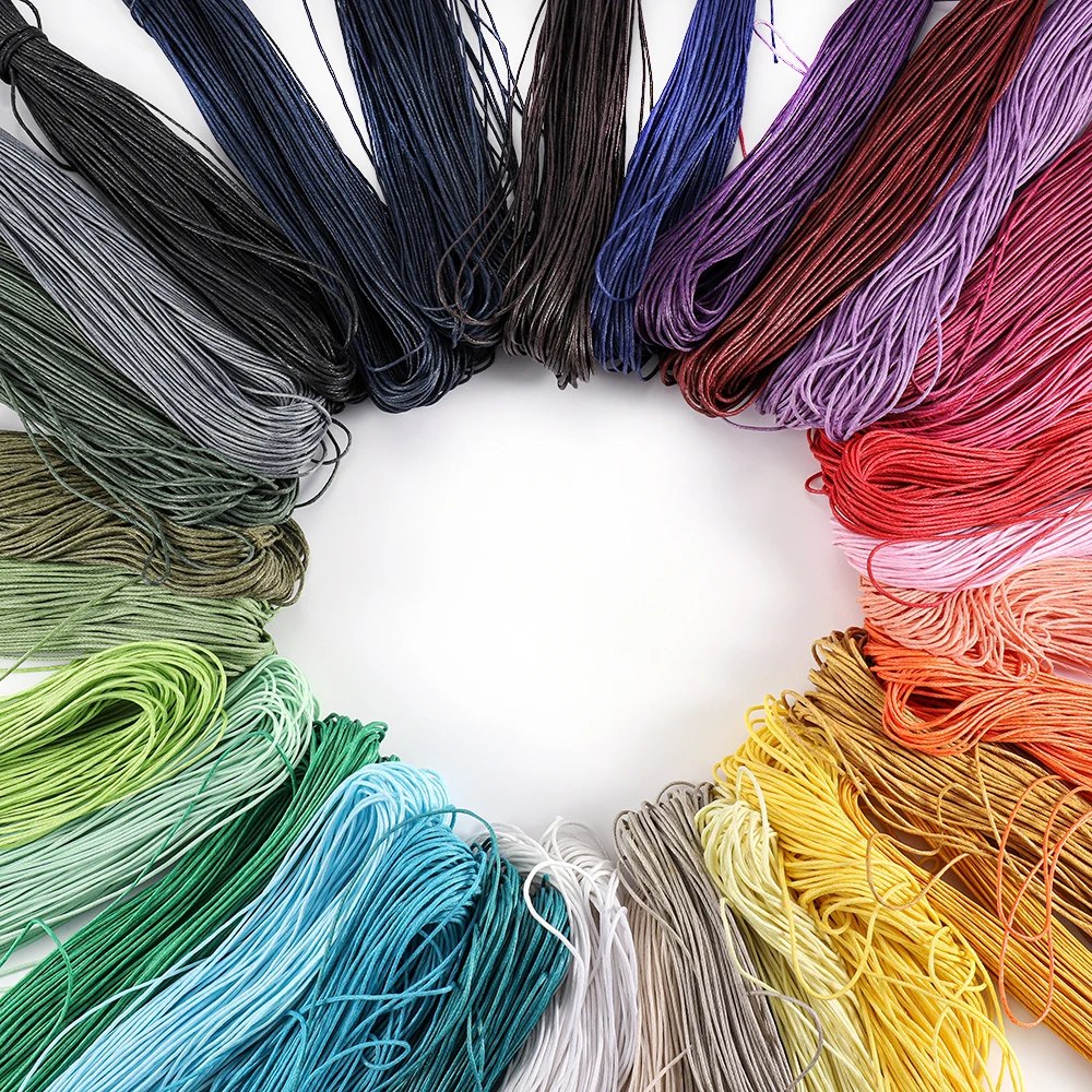 65m-Lot-Waxed-Cotton-String-Beading-Cord-Rope-1mm-For-Bracelet-And ...