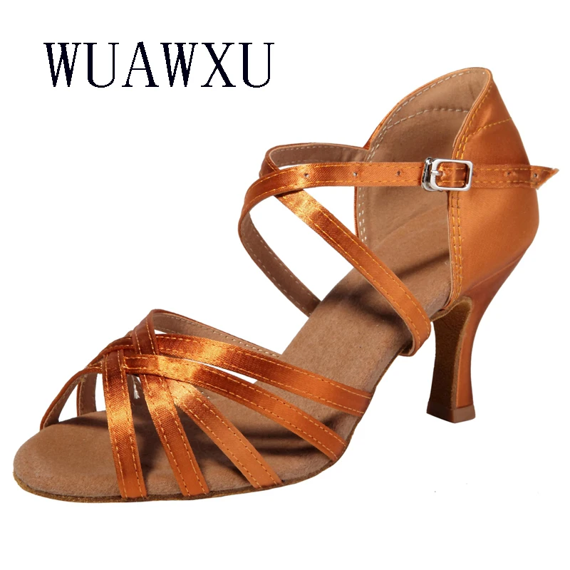 NATASHALatin-Dance-Shoes-Women-s-Adult-Medium-High-Heel-Dance-Shoes ...