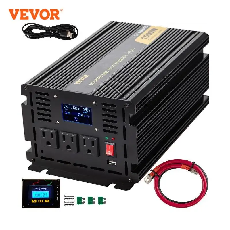 VEVOR-Modified-Sine-Wave-Power-Inverter-1500W-5000W-DC-12-24V-to-AC-110 ...
