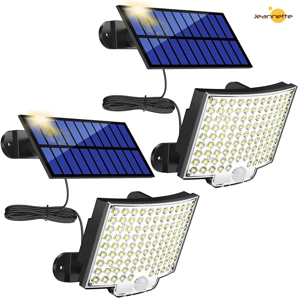 Solar Light Outdoor 106 LED Super Bright Motion Sensor Solar Strong Power LED Garden Wall Lamp ...