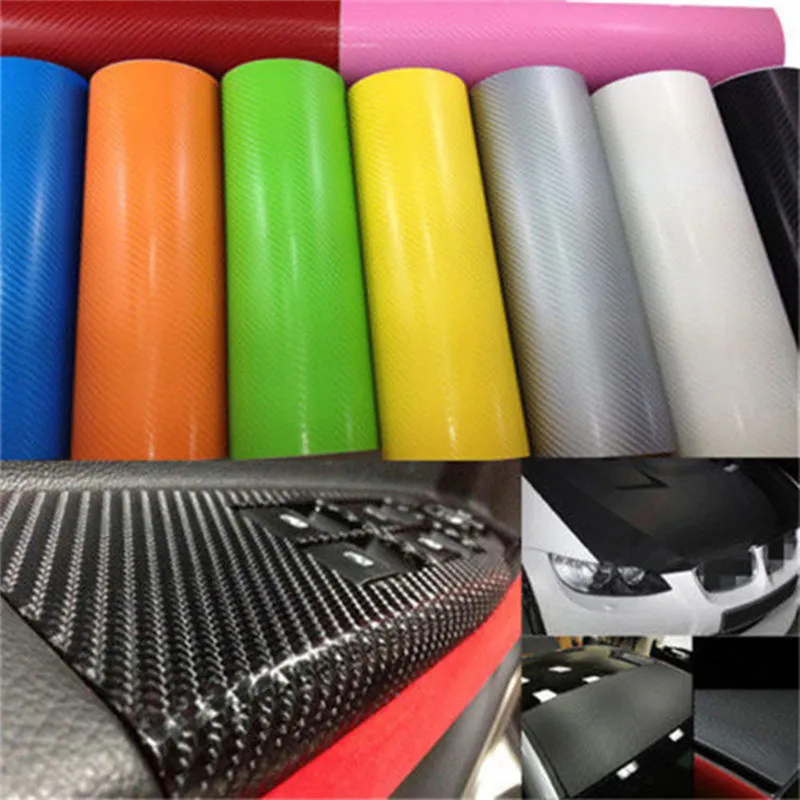 127cmx10-20cm-3D-Carbon-Fiber-Vinyl-Car-Wrap-Sheet-Roll-Film-Car ...