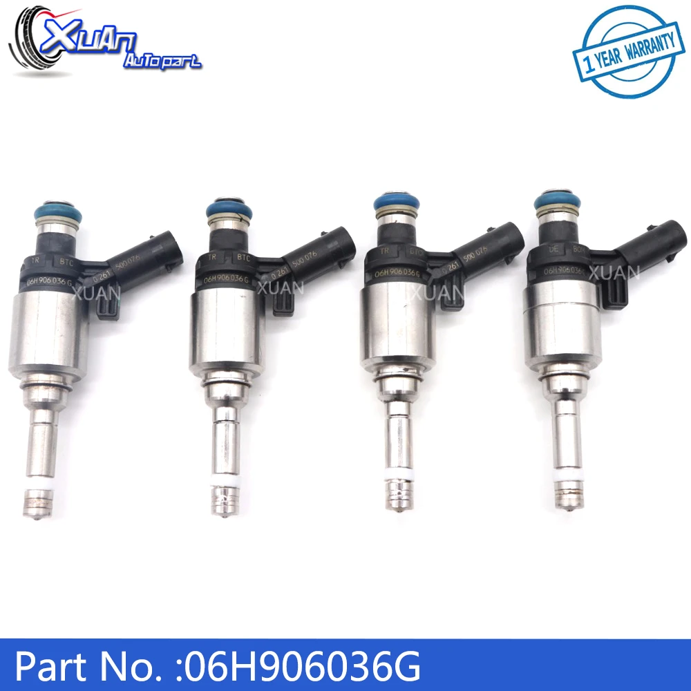 VOLKSWAGEN BEETLE CC EOS için XUAN 06H906036G 4x yakıt enjektörü meme ...