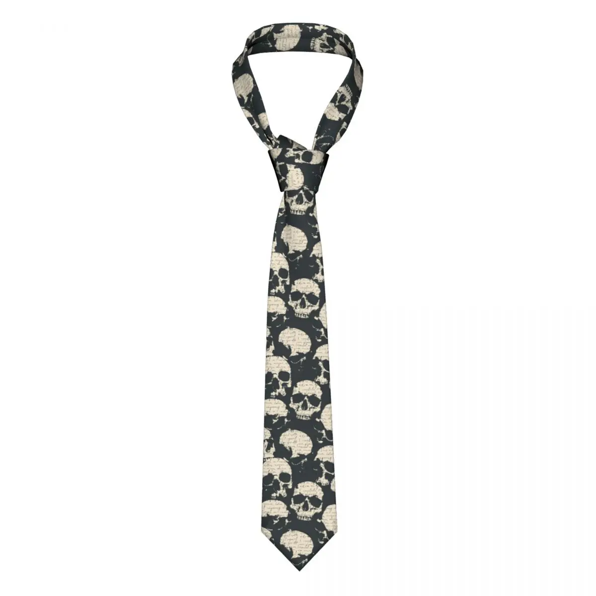 Pattern-Human-Skulls-Handwritten-Tie-Skull-Ties-Hip-Hop-Street-Cravat ...