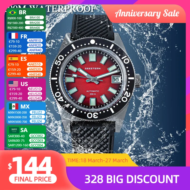 SEESTERN-62MAS-Diver-Men-Watch-38mm-Original-Sapphire-NH35-Automatic ...