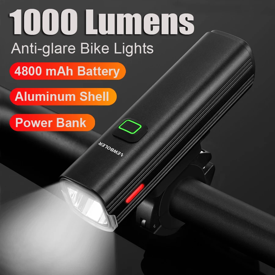 NEWBOLER-Bicycle-Light-Front-1000Lumen-Bike-Light-4800mAh-Waterproof ...
