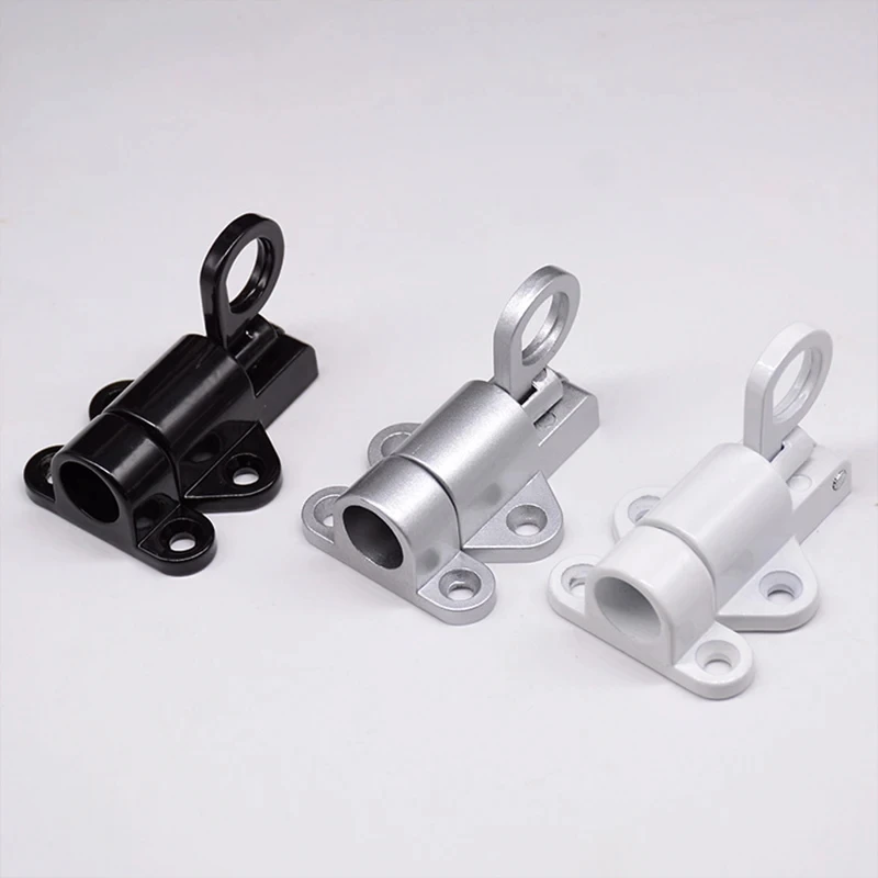 Bolt-Spring-Bounce-Door-Latch-Lock-3-Color-Safe-Black-Aluminum-W-Screws ...