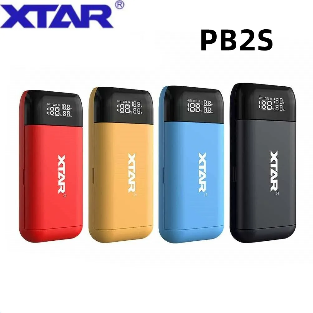 XTAR PB2S 18650 Charger Power Bank Function Type C Input QC3.0 Fast ...
