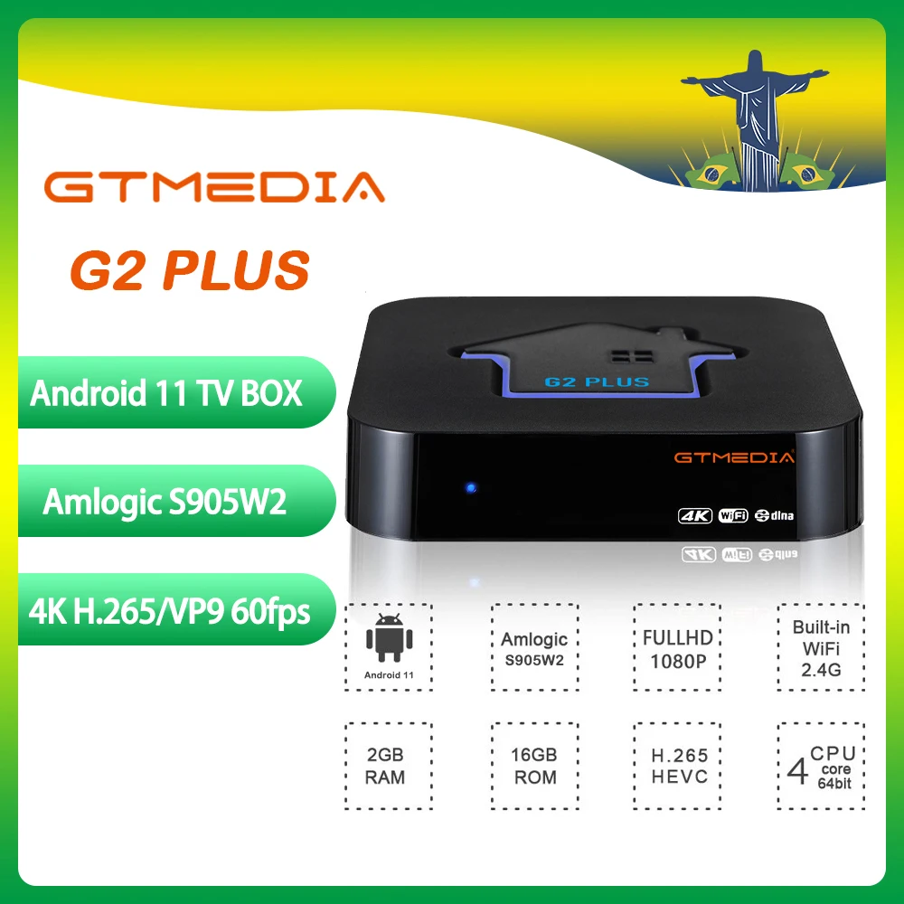GTMEDIA-G2-PLUS-Android-11-TV-BOX-4K-netflix-Amlogic-905W2-Quad-Core ...