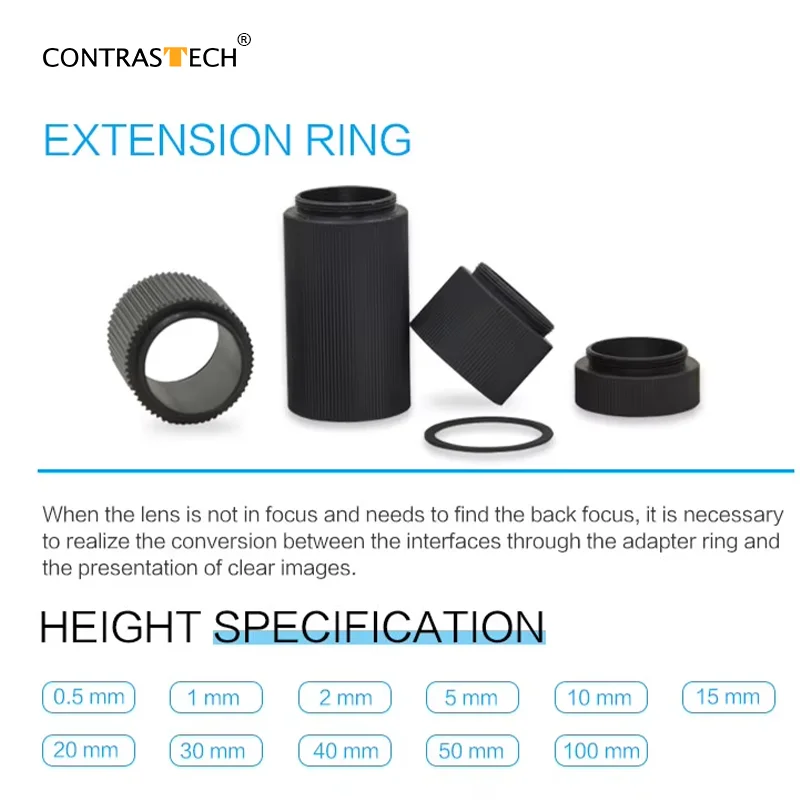 Extension Ring High Precision 0.5mm 1mm 2mm 5mm 10mm Lens Spacer ...