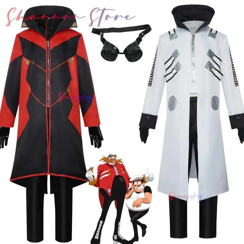 Dr Eggman Cosplay Costume Ivo Robotnik Halloween Cos Clothes Anime The ...