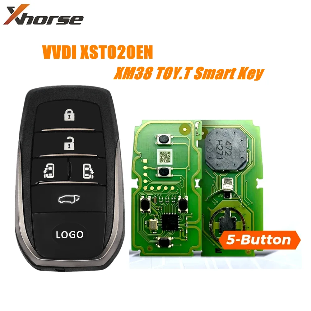 XHORSE-XM-Smart-Key-PCB-XSTO20EN-FENT-T-with-5-Button-for-Toyota-TOY-T ...