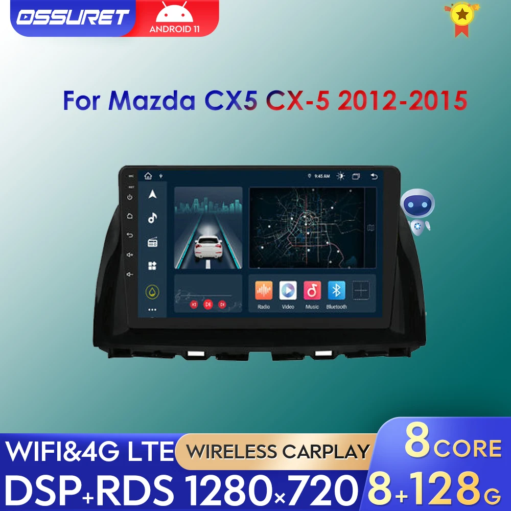 2din Android 11 Car Radio For Mazda Cx5 Cx-5 2012 2013 2014 2015 Auto ...