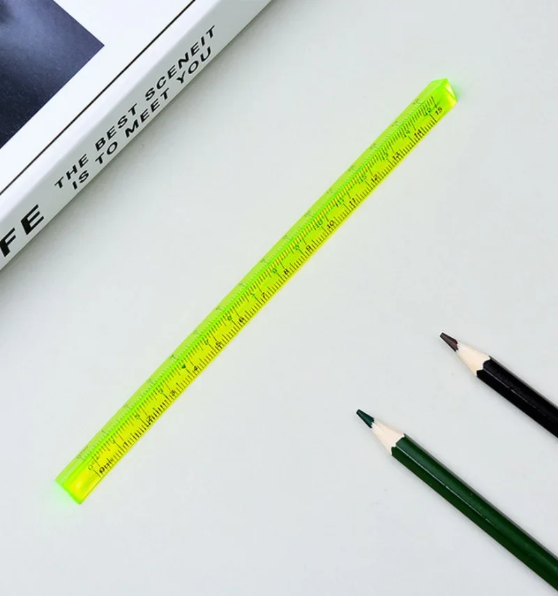 15cm-Transparent-Straight-Ruler-Triangular-Rulers-Students-Stationery ...