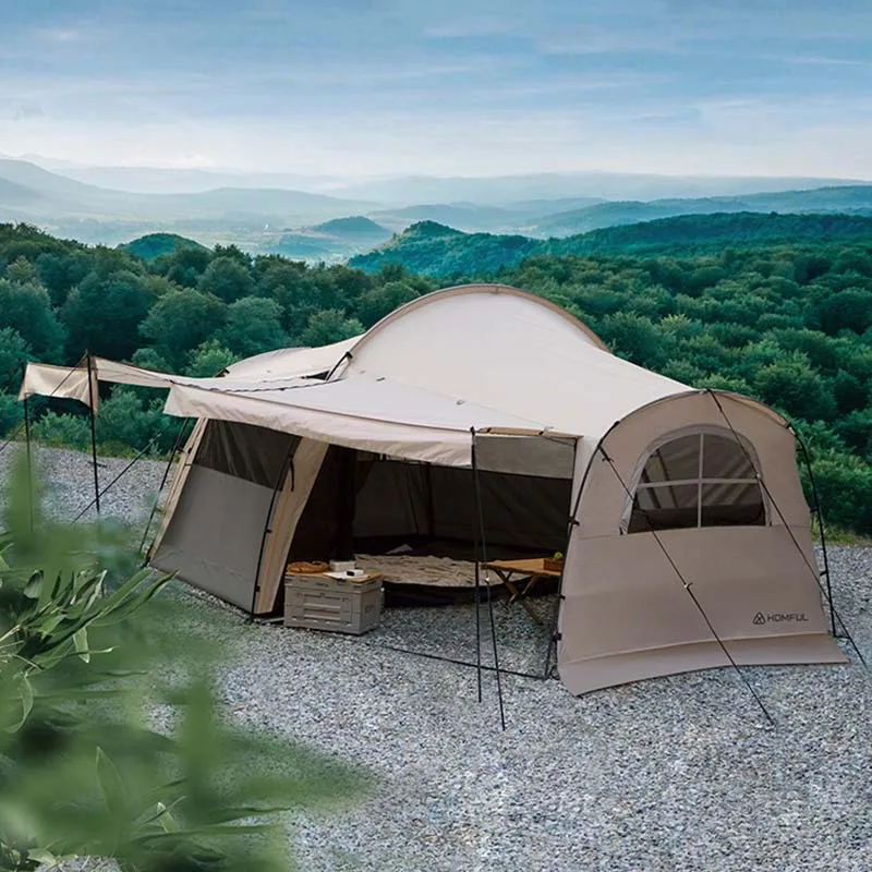 Outdoor-Camping-Portable-Large-Space-Shelter-Multi-Door-Multi-Window ...