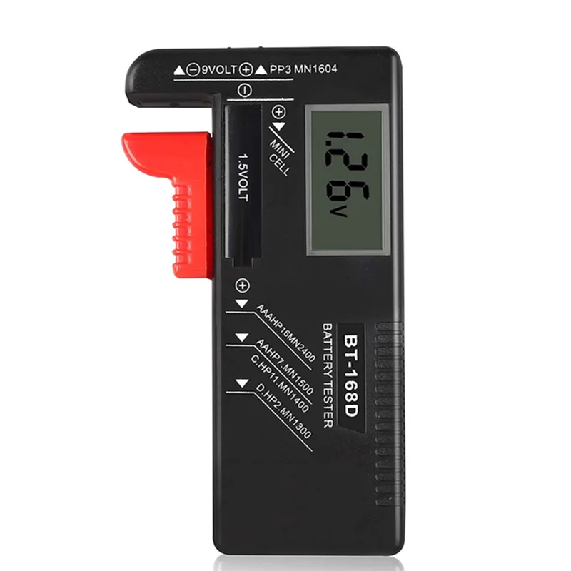 AA AAA Battery Capacity Indicator 18650 Lithium Battery Level Tester ...
