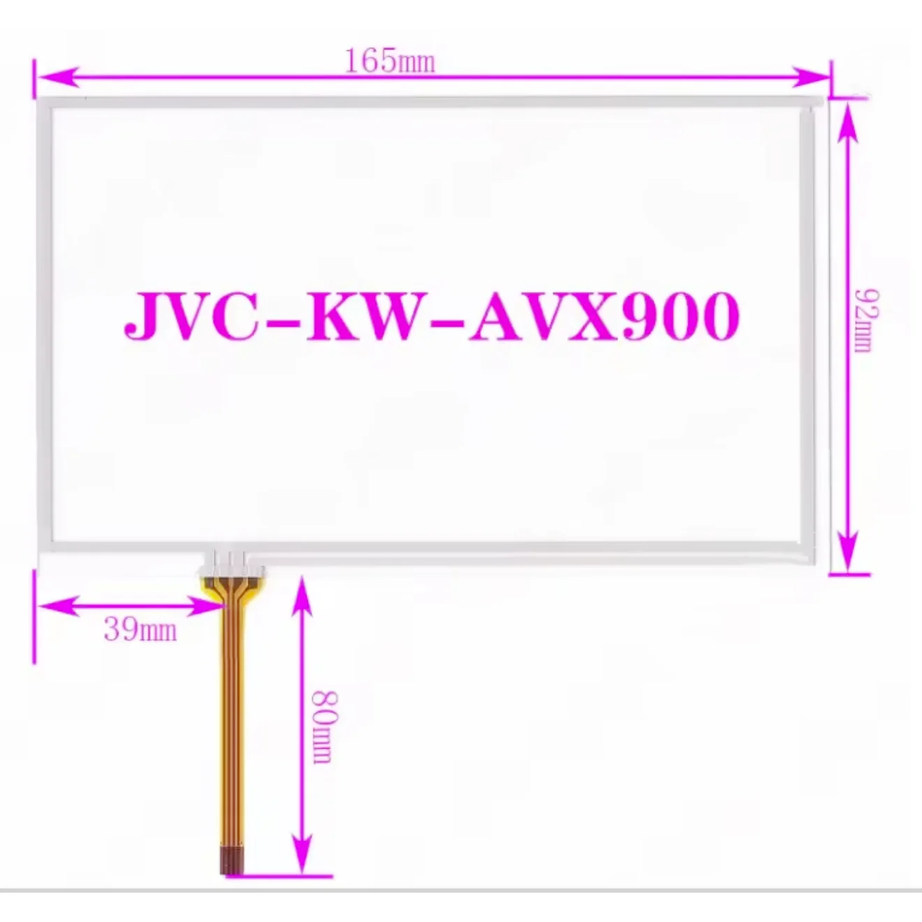 New 7Inch 4lines 165*92 165mm*92mm 7225 Touch Glass For CLAA069LAOHCW ...