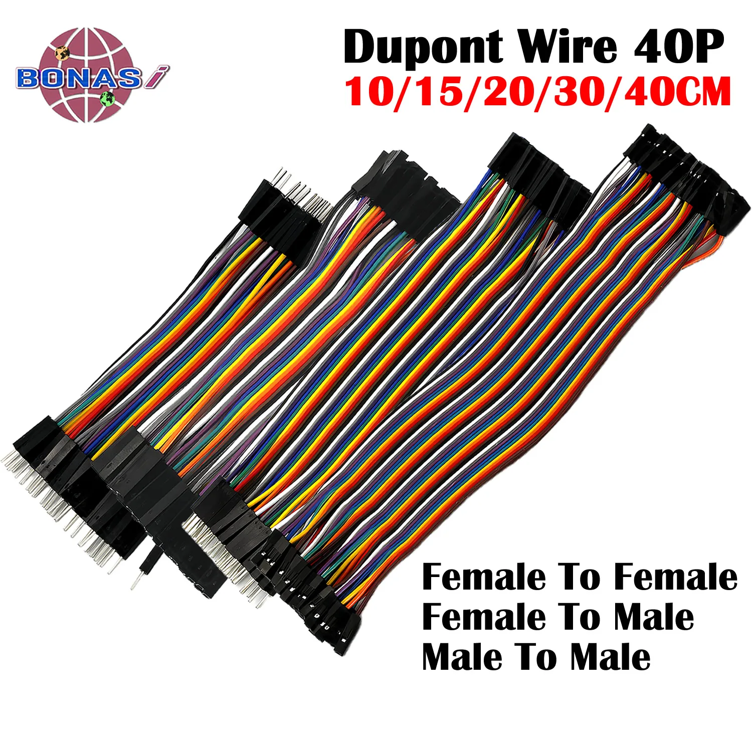 Dupont-Line-40Pin-10CM-15CM-20CM-30CM-40CM-Male-To-Male-Male-To-Female ...