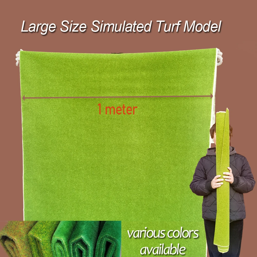 Large-size-Grass-Mats-Artificial-Lawn-Turf-Model-Landscape-Scale-Train ...