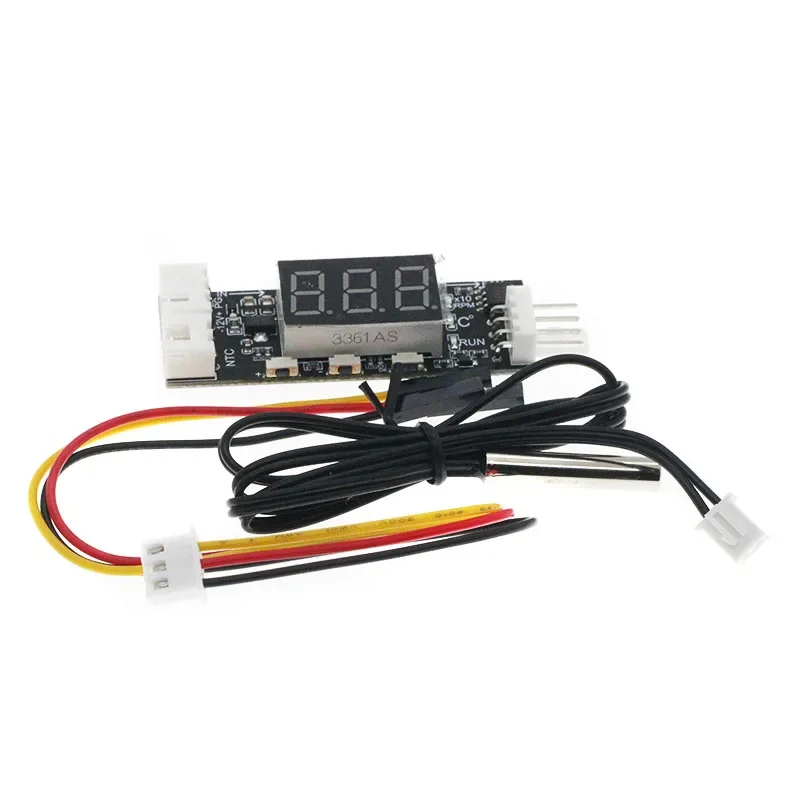 DC 12V 4 Wire PWM Fan Temperature Control Governor Temperature Speed ...