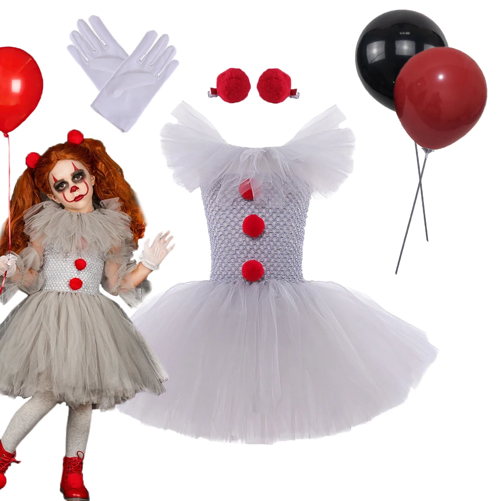 Vestido-tut-esponjoso-de-payaso-terror-fico-para-ni-as-disfraz-de ...