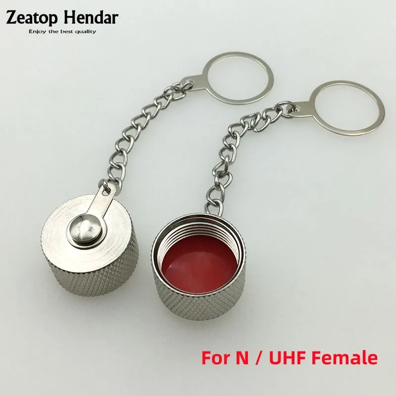 1Pcs-Brass-N-Type-UHF-PL259-SO239-Female-Dust-Cap-with-Chain-Resistor ...