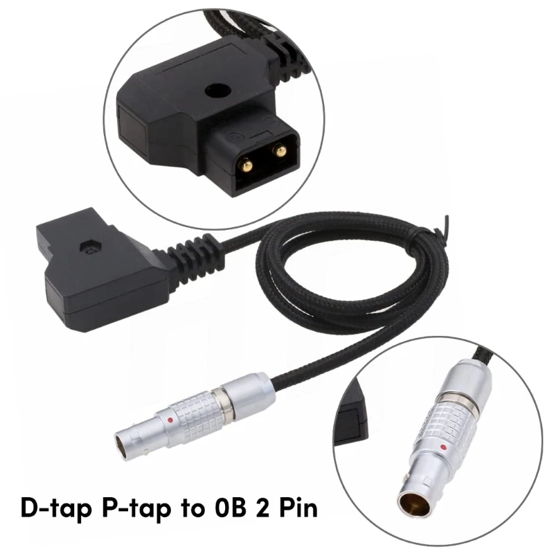 Flexible D tap to 0B 2Pin Power Cable for Teradek Bolt Bond Transvideo ...