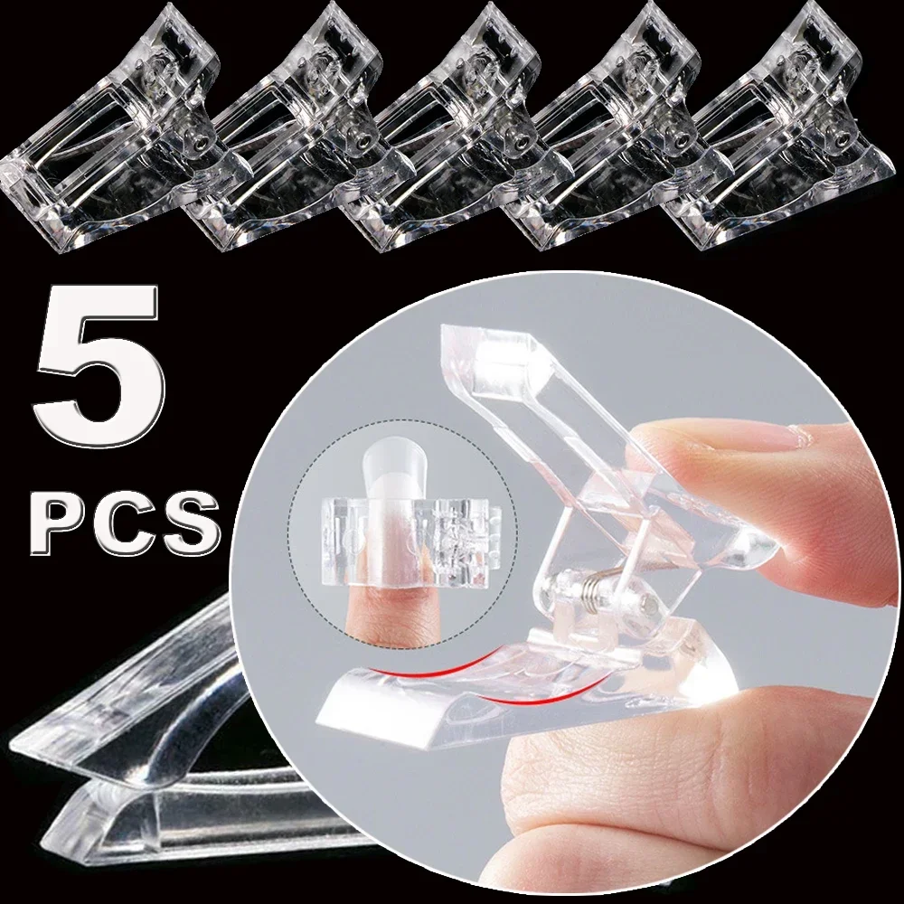 5pcs-Transparent-Acrylic-Nail-Clip-Quickily-Building-Tips-Clips-Finger ...