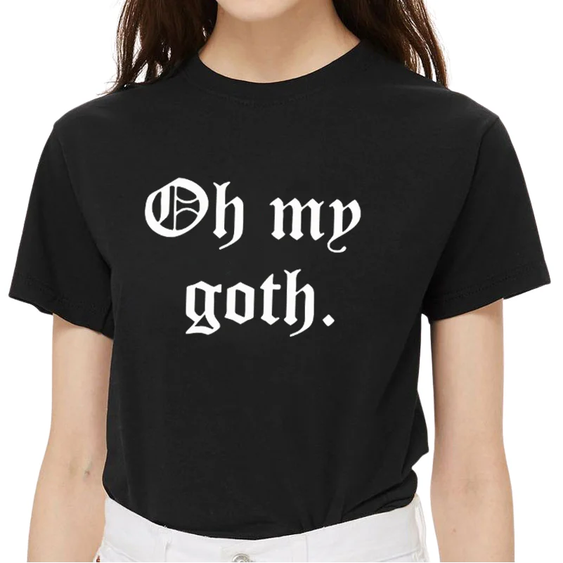 Goth Tumblr Print Shirt | Goth Tshirts Women | Goth Letter Shirt ...