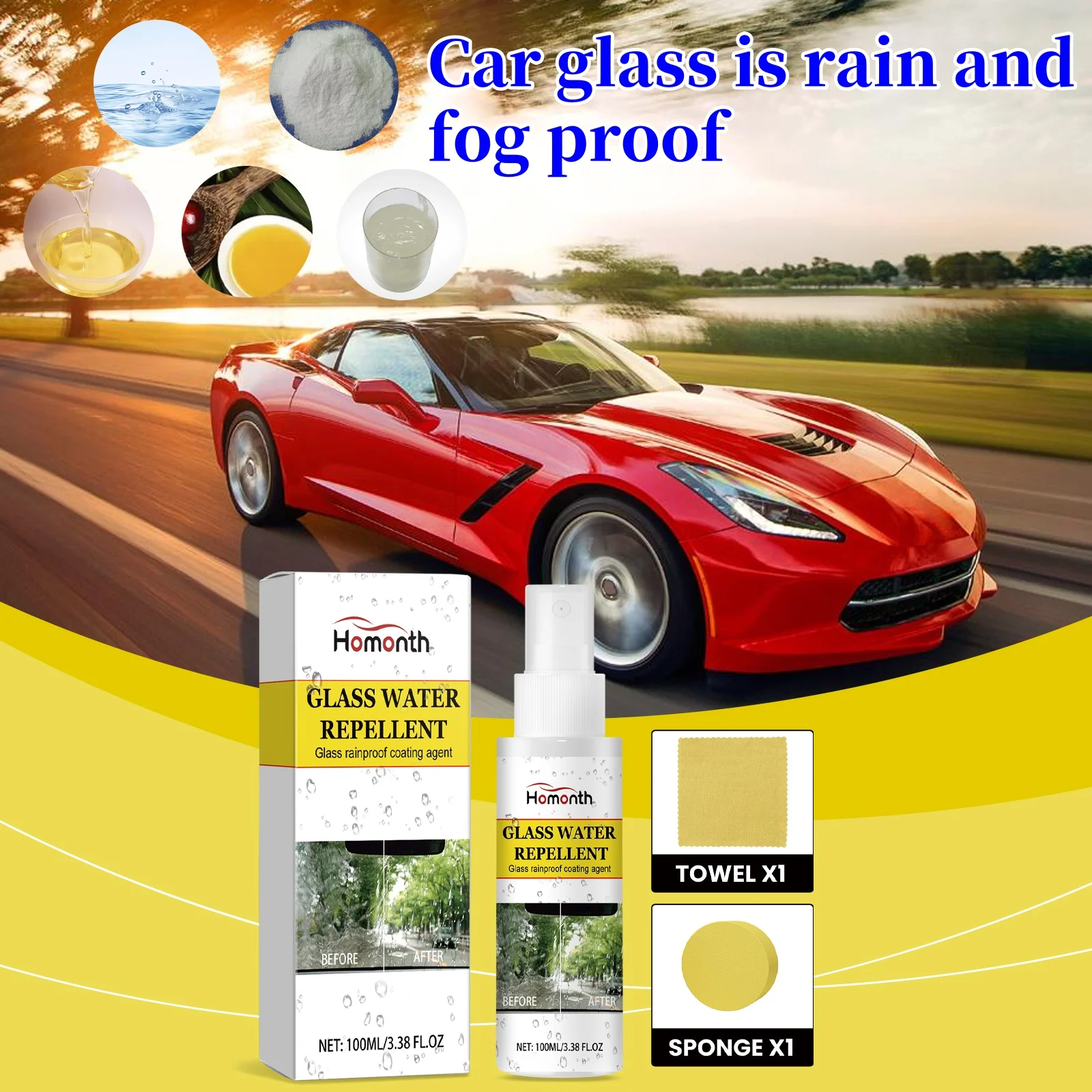 Homonth-Automotive-Glass-Rain-Repellent-and-Anti-Fog-Cleaning-Coating ...