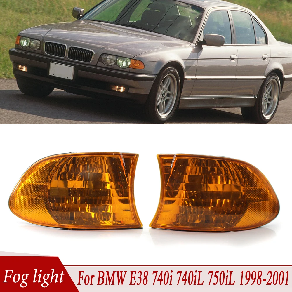 Corner Light Front Turn Signal Lamp Light Amber Lens For BMW E38 740i ...