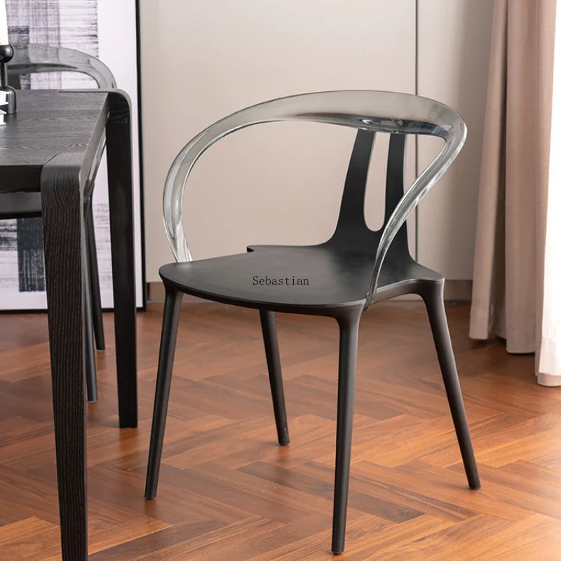 Nordic-Transparent-Dining-Chair-Minimalist-Designer-Light-Luxury-Home ...