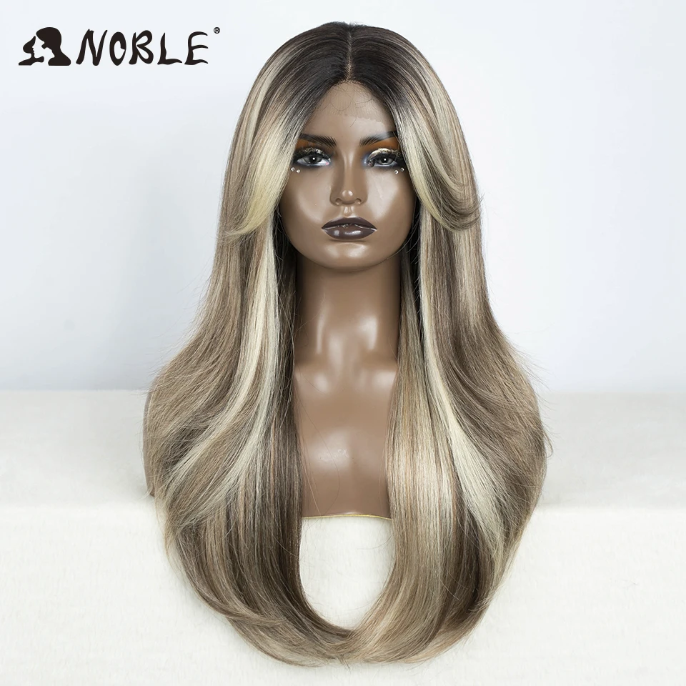 Noble-Synthetic-Lace-Front-Wig-26-Straight-Ombre-lace-Wig-Cosplay-part ...