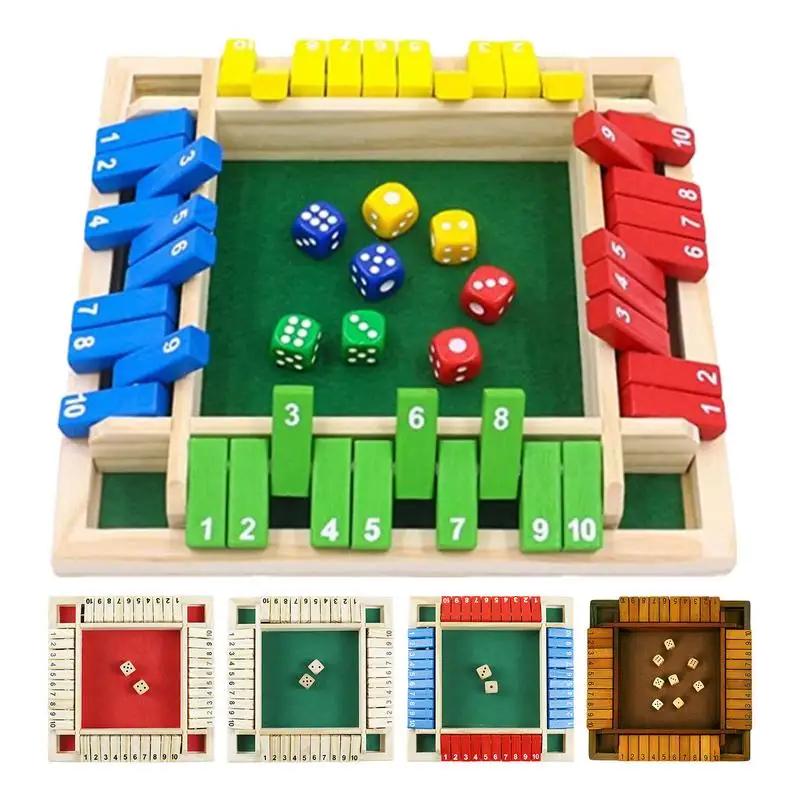 Deluxe-Dice-Board-Box-Game-Set-10-n-meros-quatro-lados-Feche-a-caixa ...