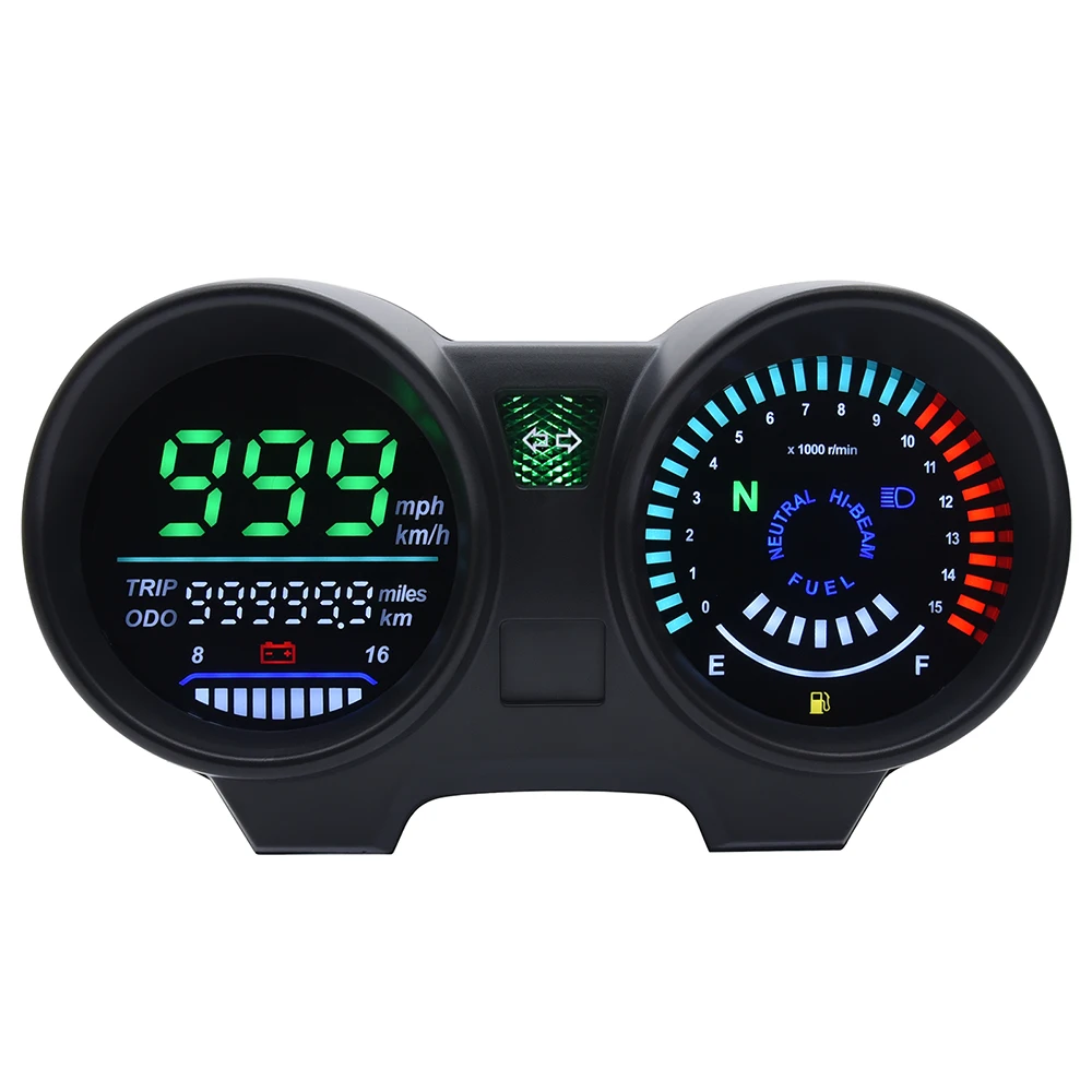 Newest Speedometer Digital Dashboard LED Electronics Motorcycle RPM ...