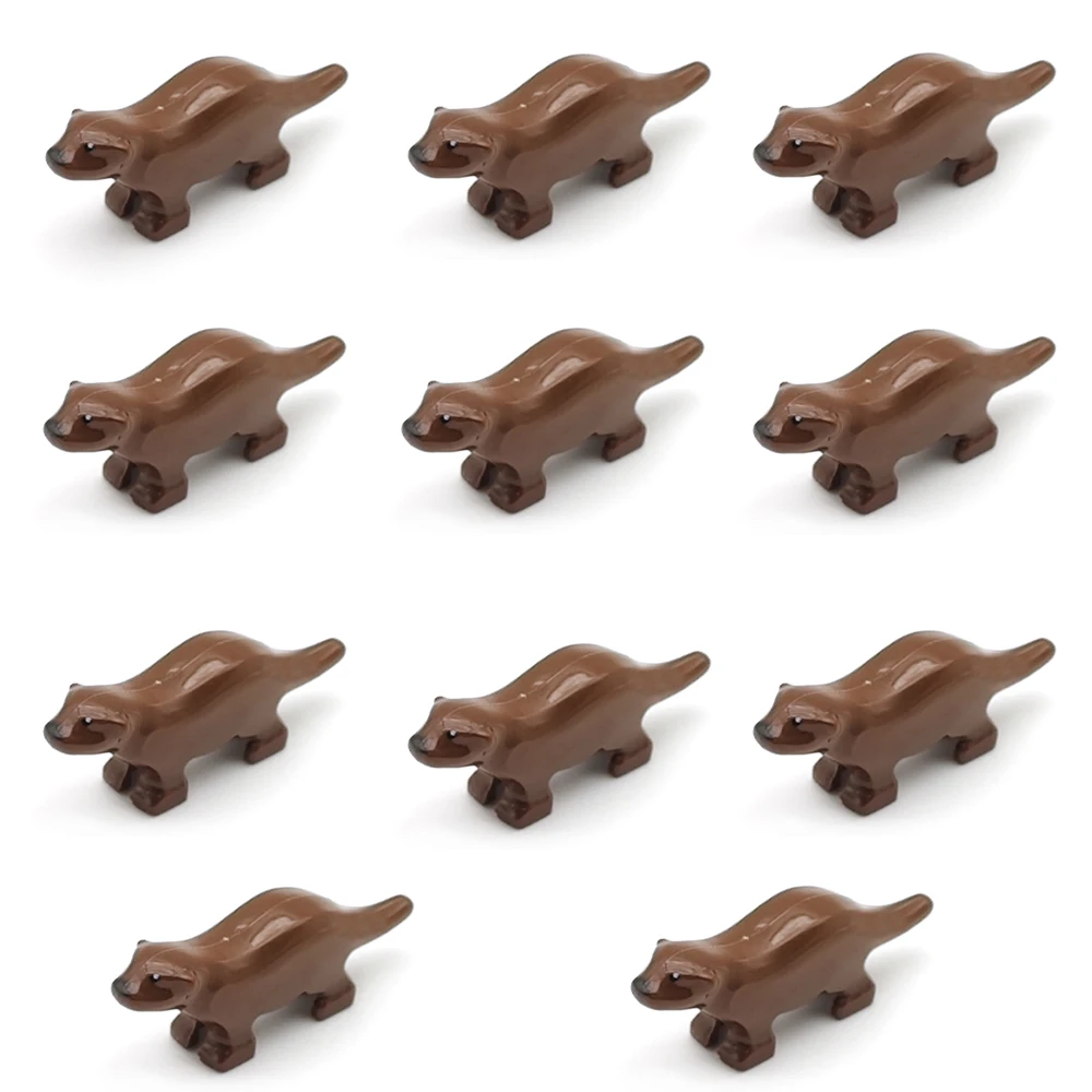 5pcs Animal Building Blocks Otter MOC Forest River Scene Decoration DIY ...