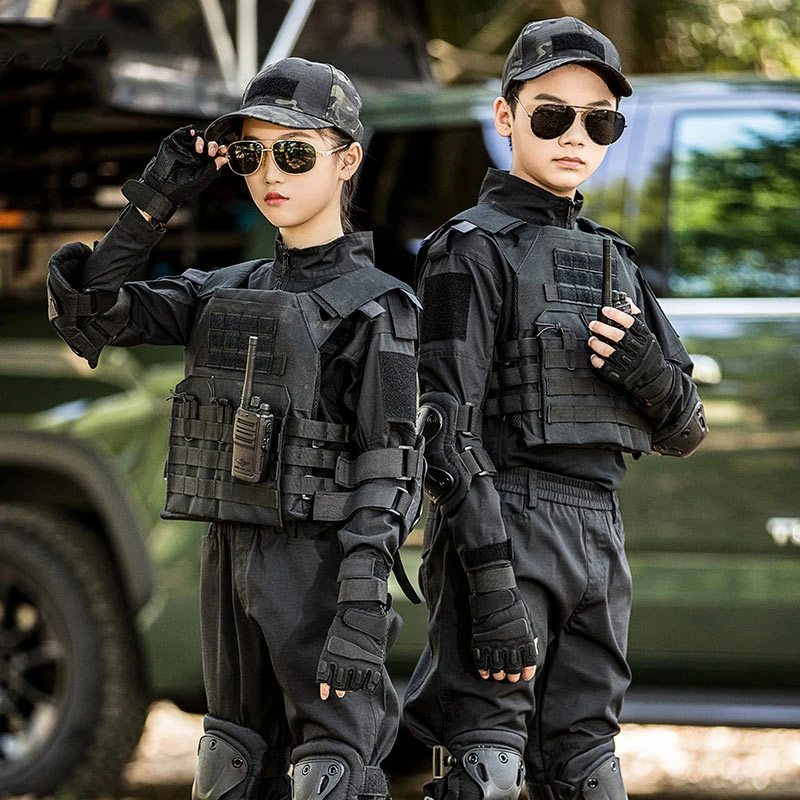 Tactical-Suit-Boys-and-Girls-Outdoor-Summer-Camp-Expand-Training-Color ...