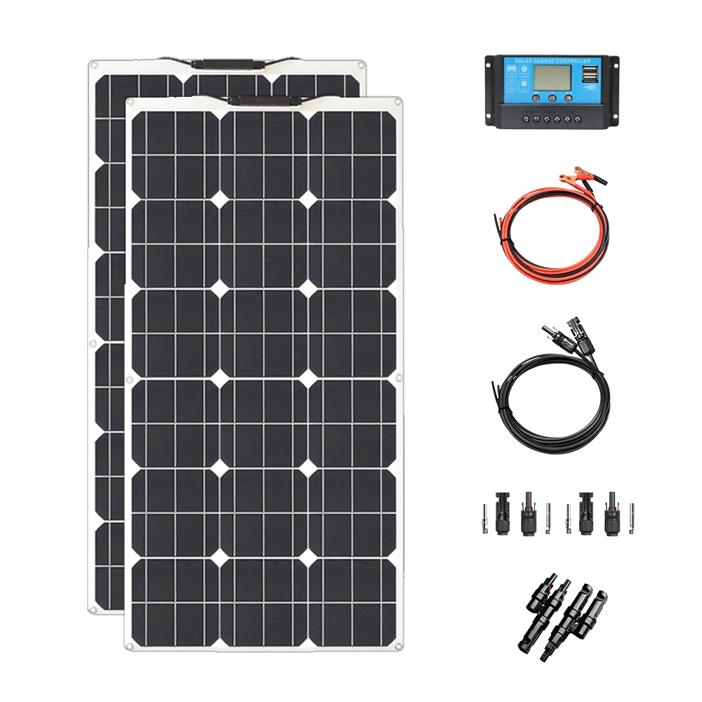 12v-solar-panel-complete-kit-Solar-Panels-200W-photovoltaic-cells-Solar ...