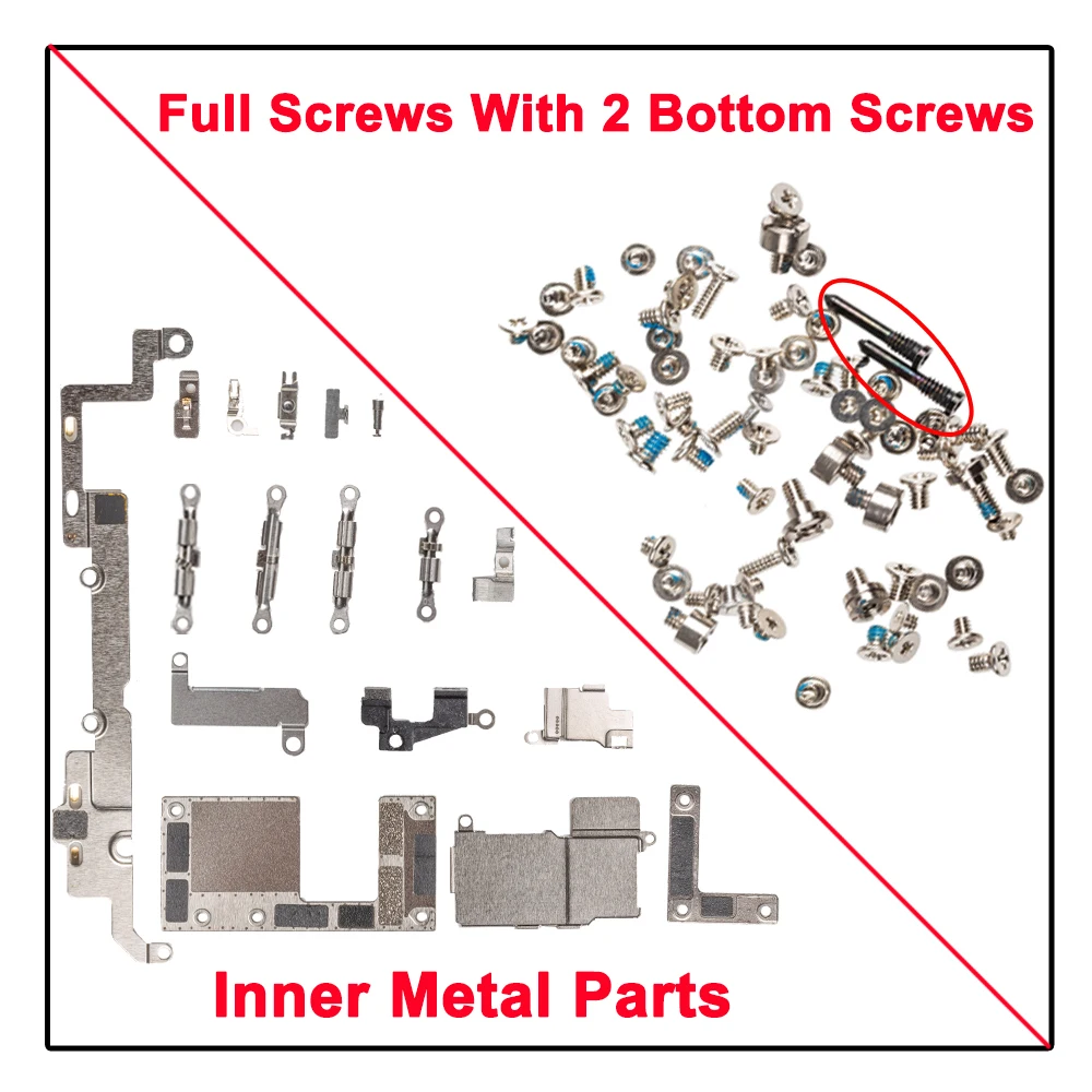 Pop 1set New Full Screws + Inner Metal Bracket Holder For IPhone 5S 5C ...