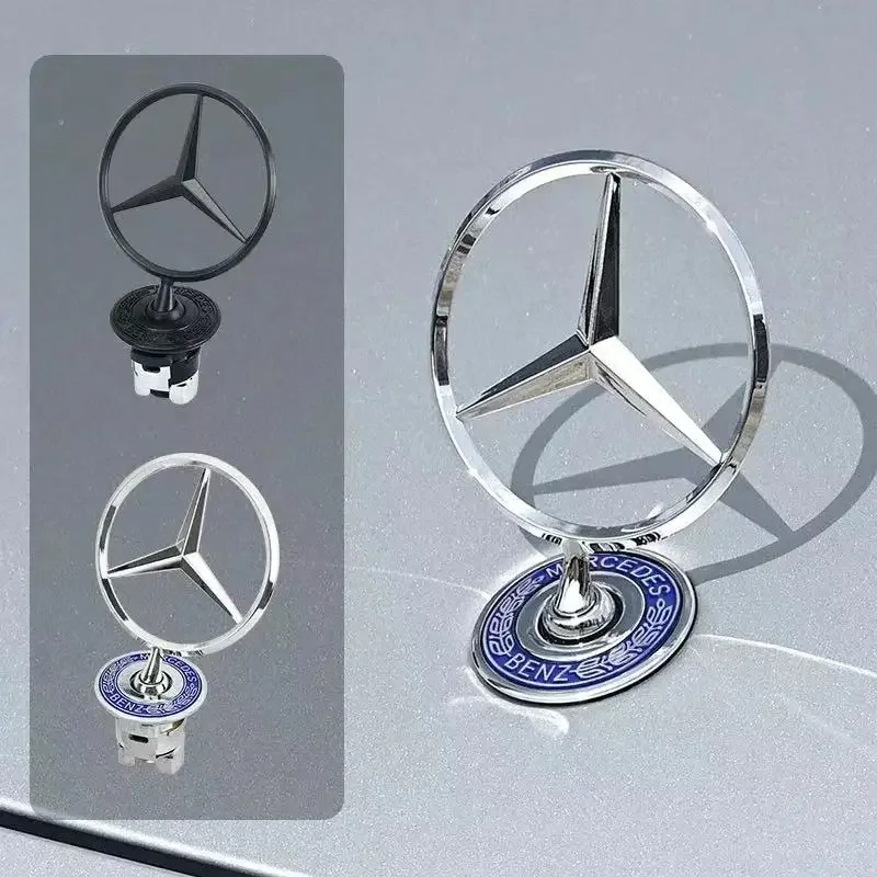 Star-Bonnet-Badge-for-Car-Hood-Front-Chrome-Logo-Hood-Marking-for-Benz ...