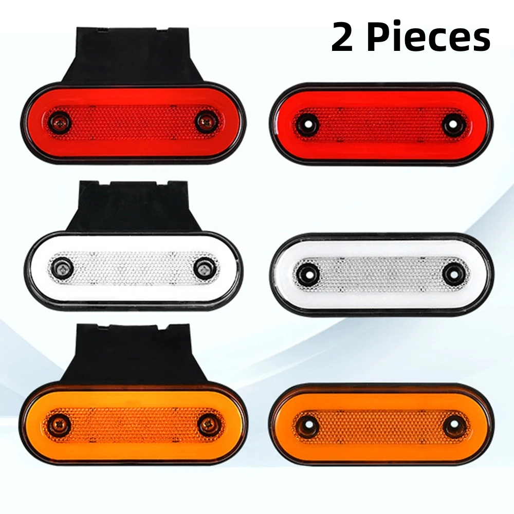 2Pcs-LED-Side-Marker-Light-12V-24V-Led-Truck-Lamp-Tail-Light-Trailer ...