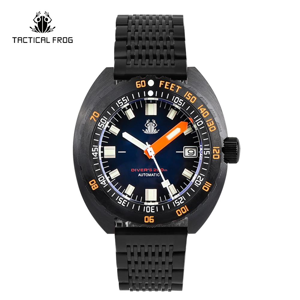 Tactical Frog PVD SUB 300T Diver Men Watches NH35 Automatic Mechanical ...