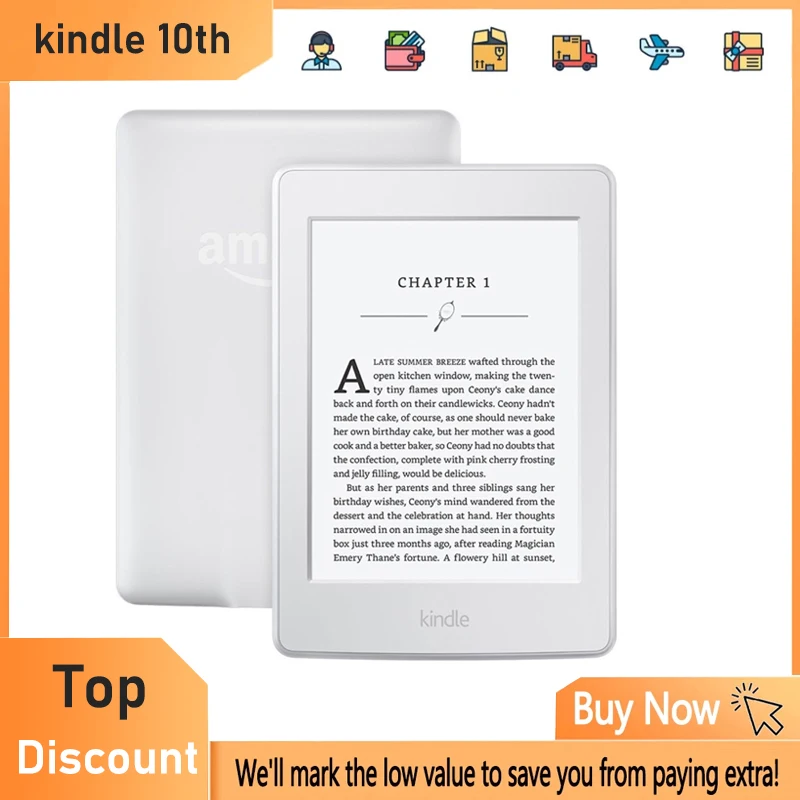 Kindle-10th-E-book-Reader-6-E-ink-Touch-Screen-Ebook-with-Backlight ...