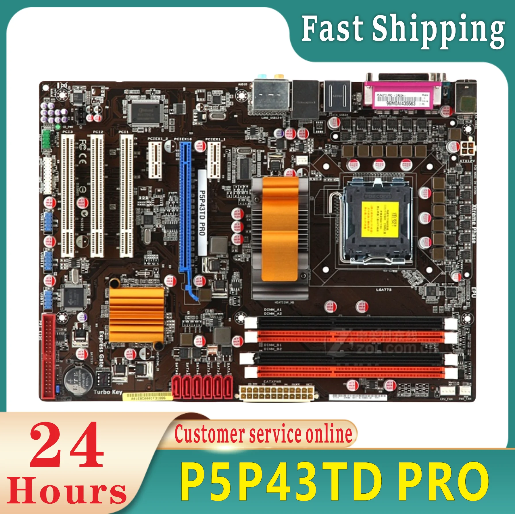 100-test-LGA-775-P5P43TD-PRO-original-desktop-Intel-P43-DDR3-USB2-0 ...